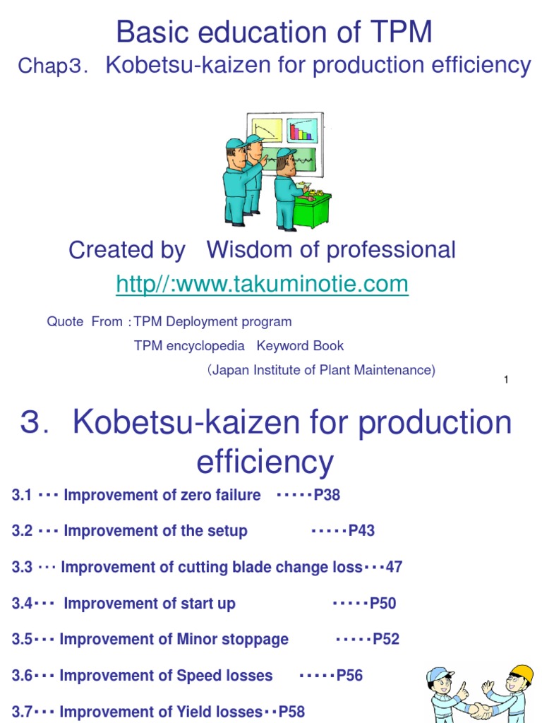 Basic Education of TPM: Kobetsu-Kaizen For Production Efficiency | PDF ...