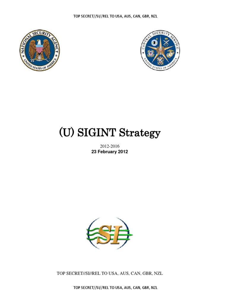 SIGINT Strategy Overview 2012-2016 | PDF