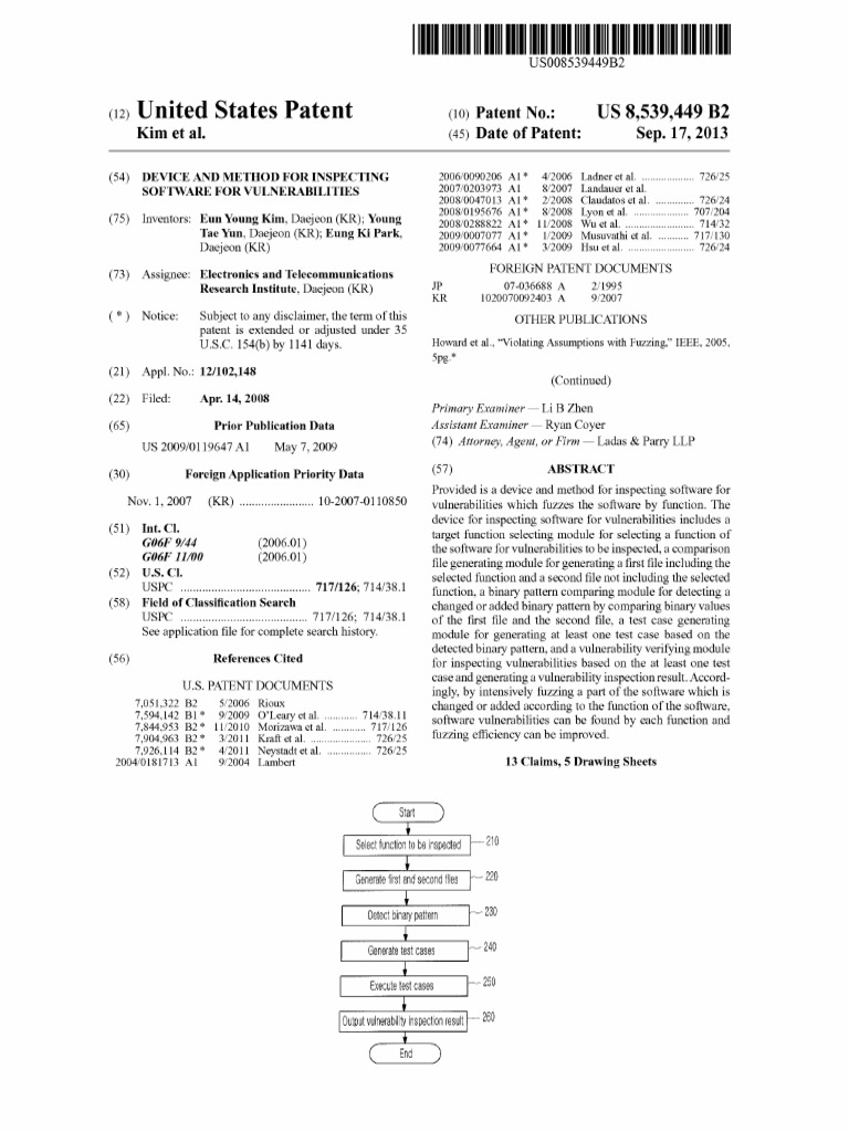 United States Patent: Kim Et A) - (10) Patent N0.: (45) Date of Patent ...