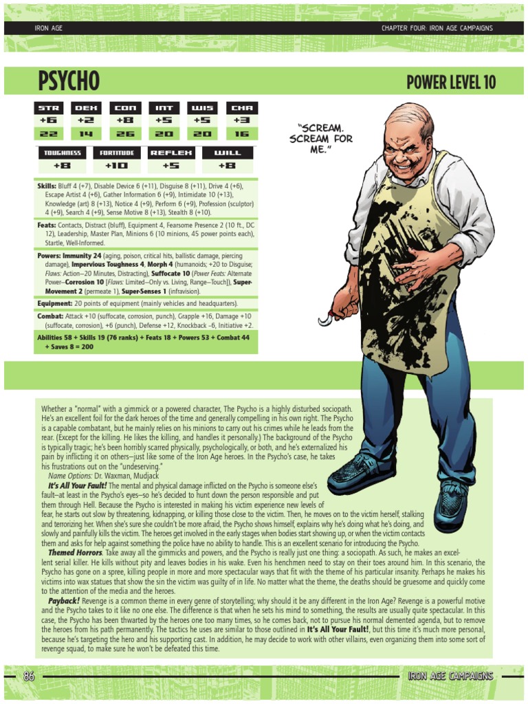 Psycho: Power Level 10 | PDF | Psychopathy | Leisure