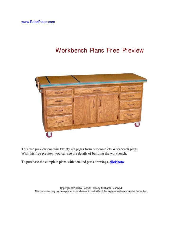 Workbench Preview Pdf Cabinetry Crafts