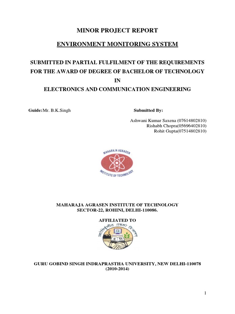 Environment Monitoring System Project | PDF | Random Access Memory ...