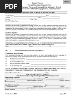 Scouts Canada Adventure Application Form | PDF