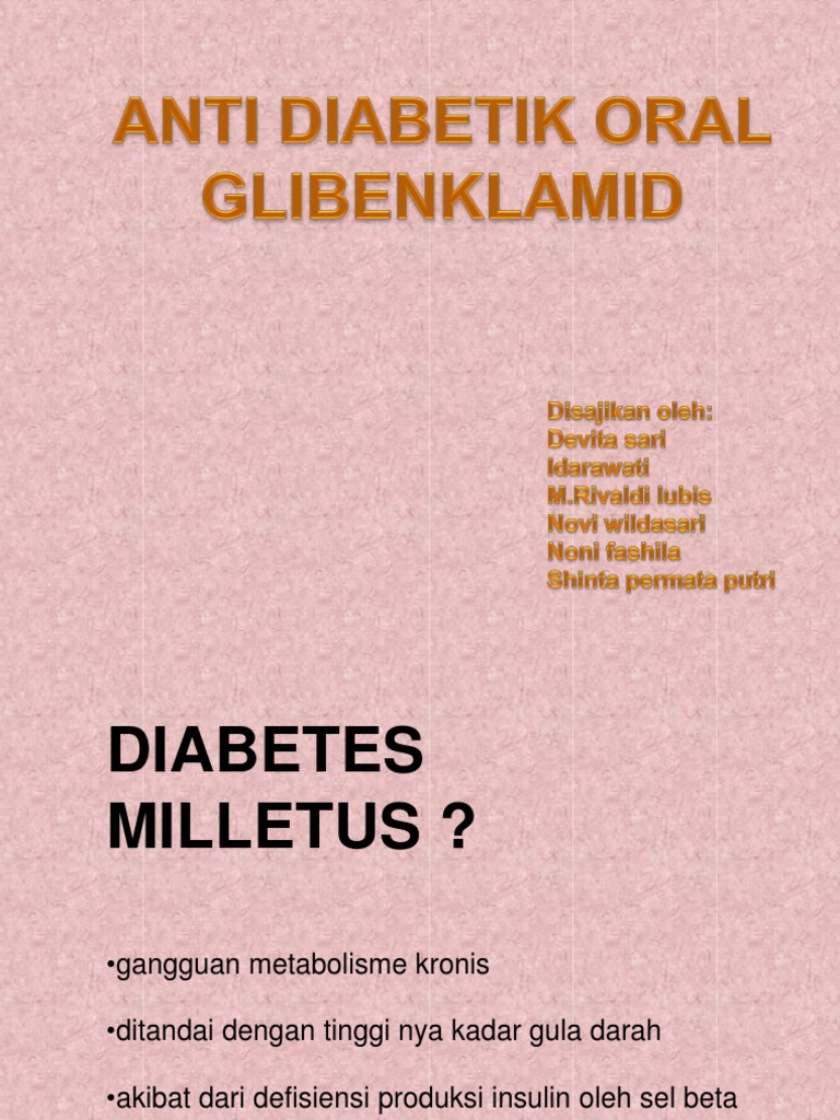 GLIBENKLAMID | PDF | Kesehatan Holistik
