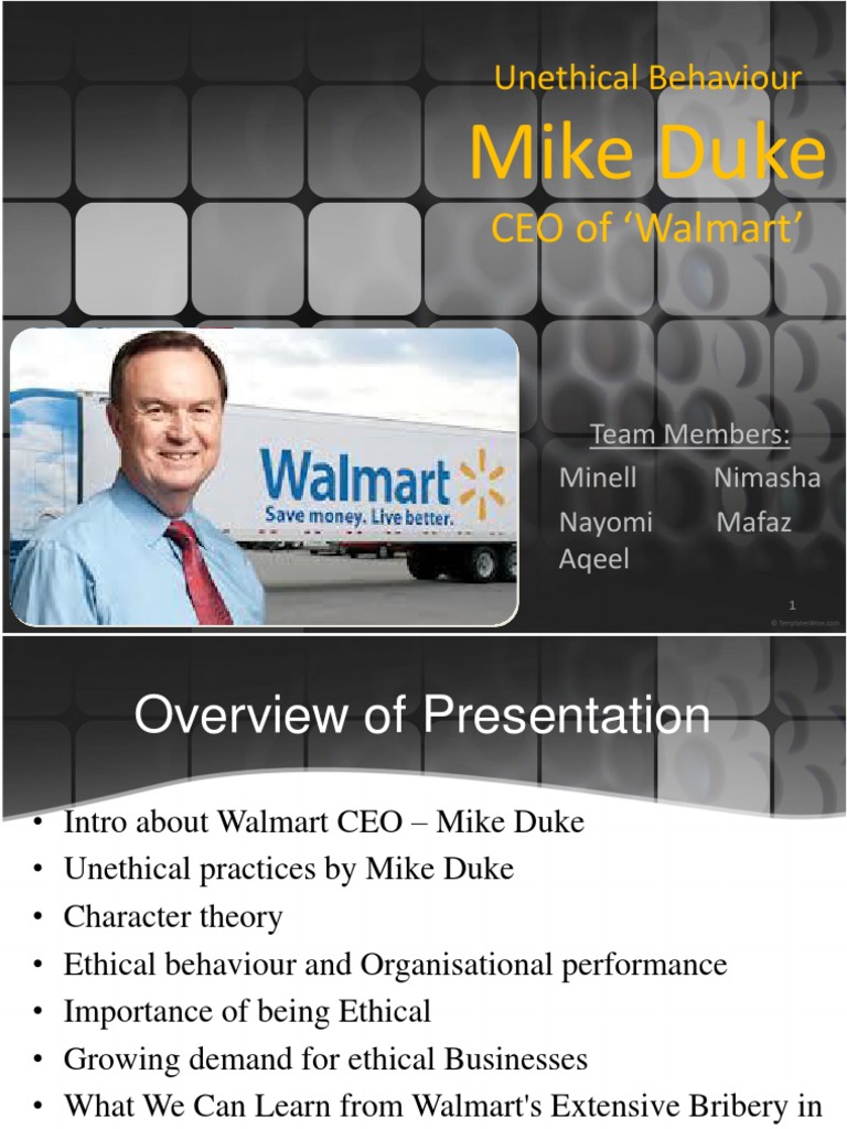 Walmart's Ethical Challenges | PDF | Walmart | Bribery