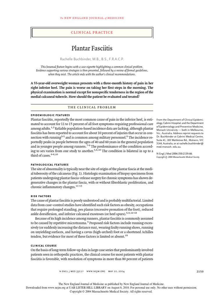 Plantar Fasciitis | Clinical Trial | Foot