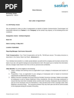 Capgemini Offer Letter | PDF | Business