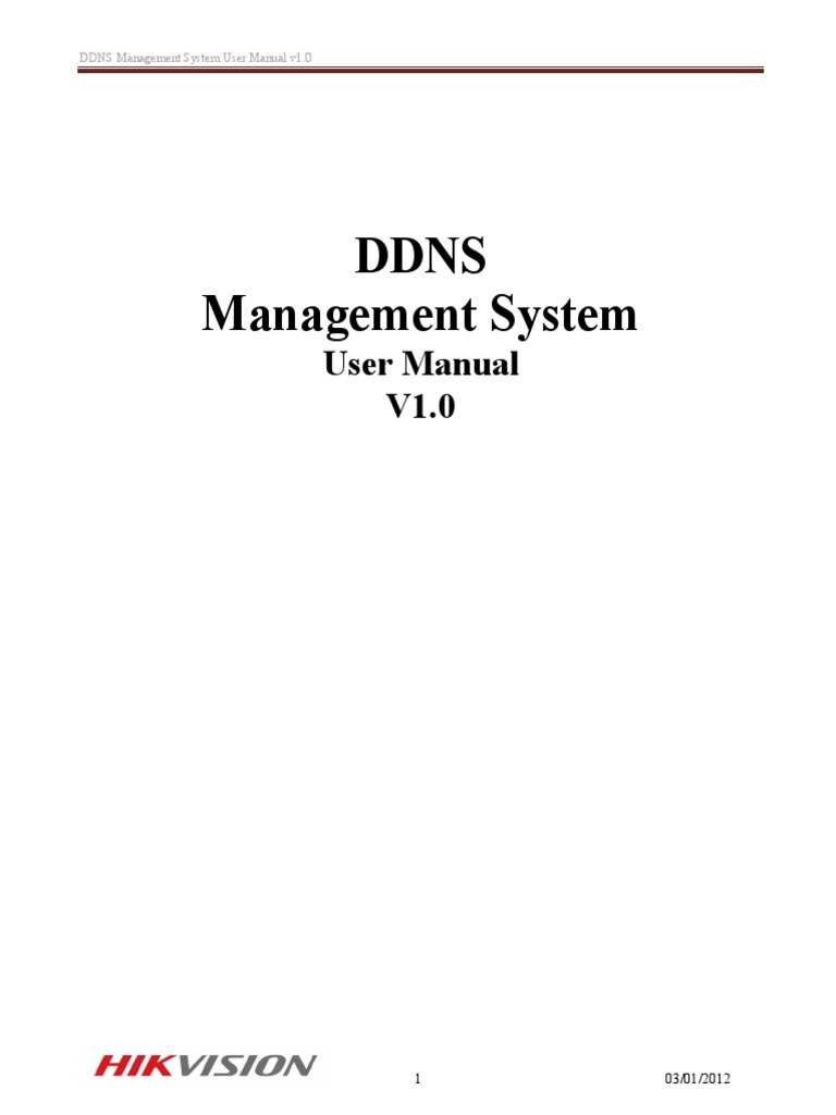 Hikvision DDNS User Manual Guide | PDF | Port (Computer Networking ...