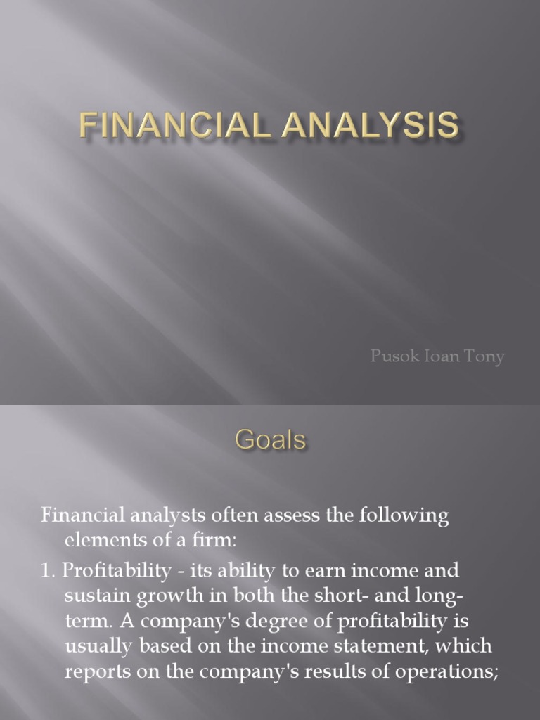 Financial Analysis | PDF | Financial Ratio | Corporations