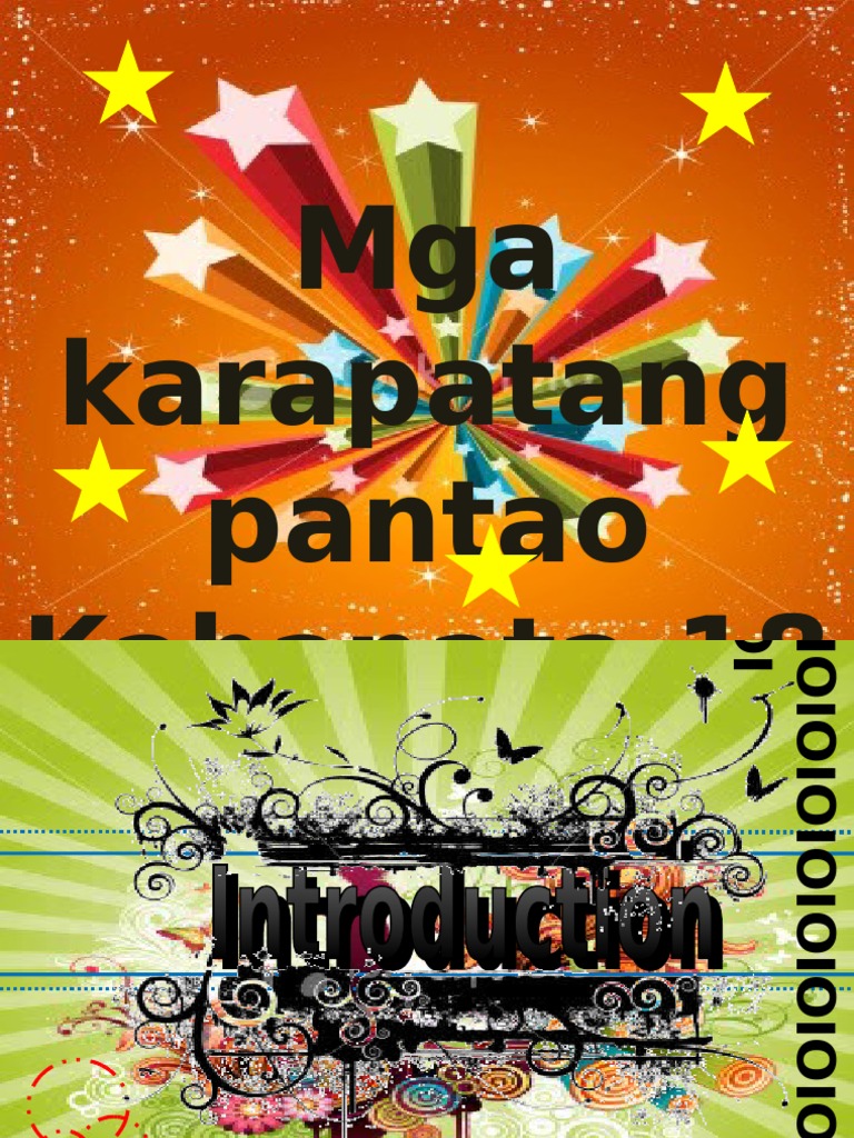 slide show on karapatang pang tao