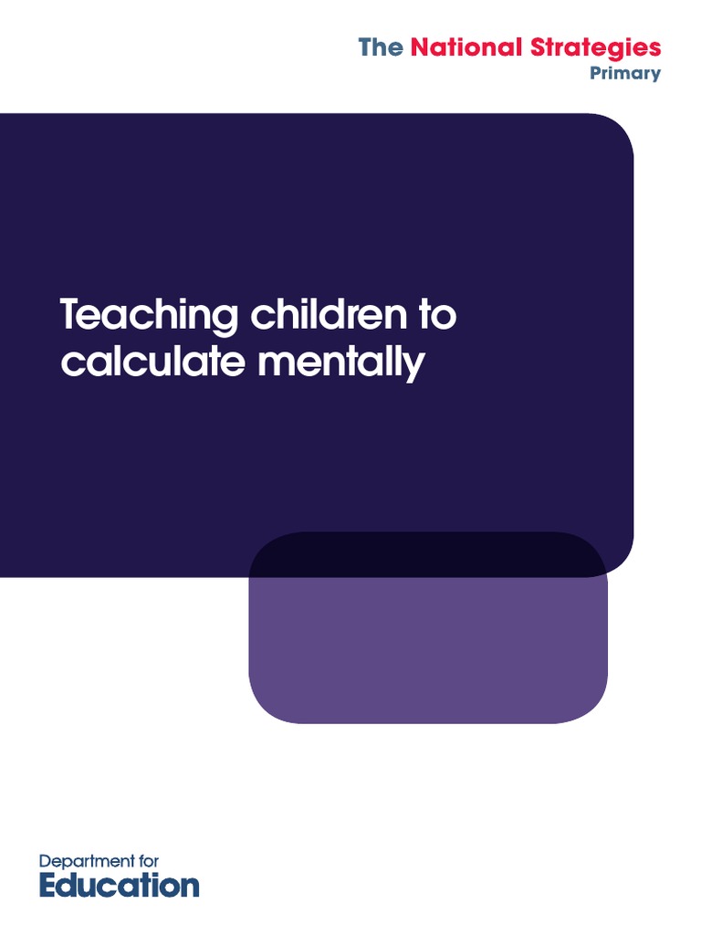 Teaching Children To Calculate Mentally | PDF | Multiplication | Mental ...