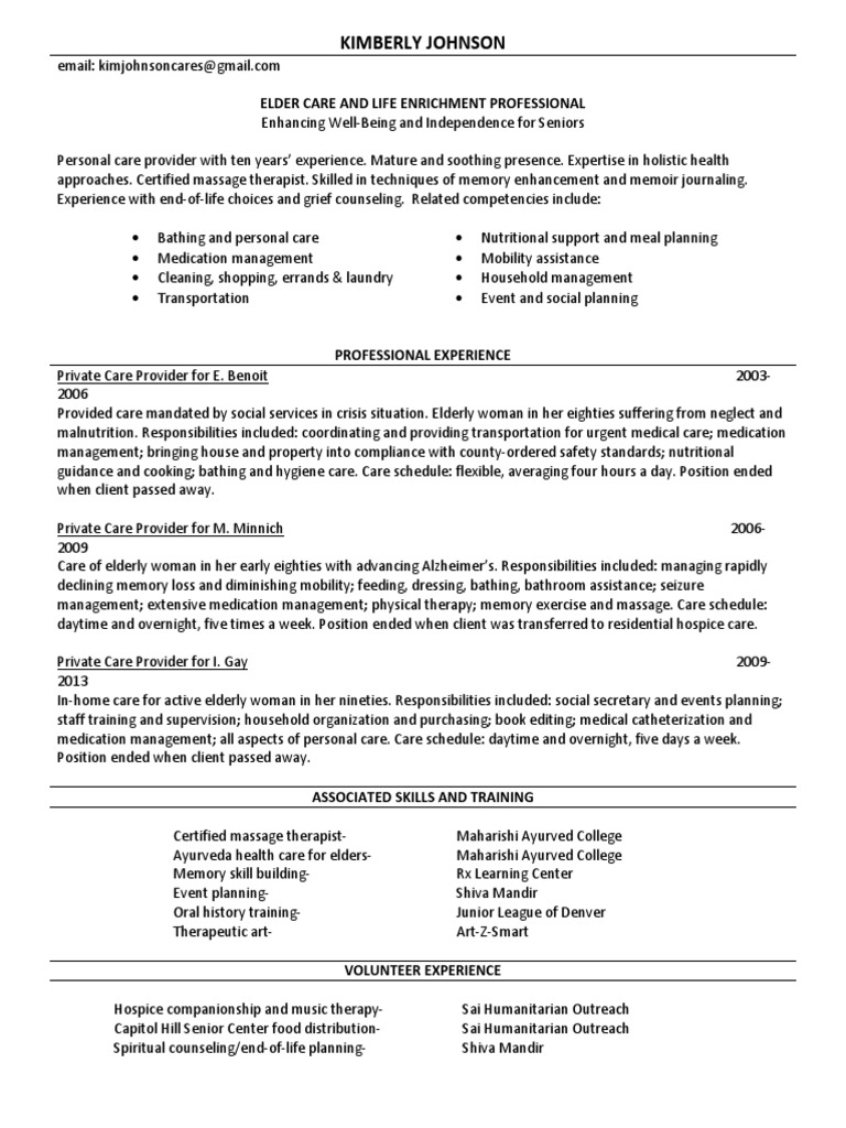 Kimberly Johnson Resume | PDF | Lifestyle