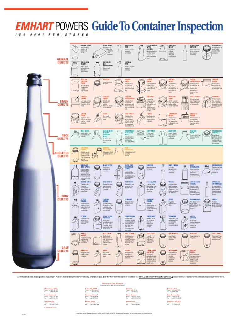 Emhart Inspection Defect Guide | PDF | Fracture | Glasses