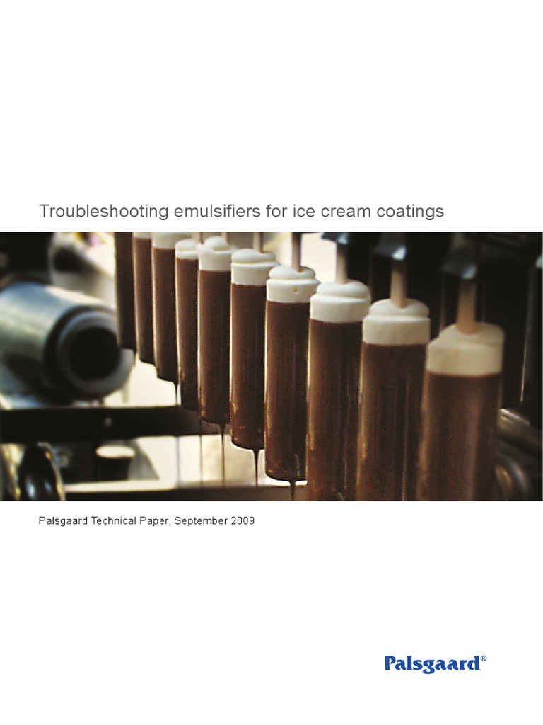 Palsgaard Troubleshooting Emulsifiers For Ice Cream Coatings 2009 | PDF ...