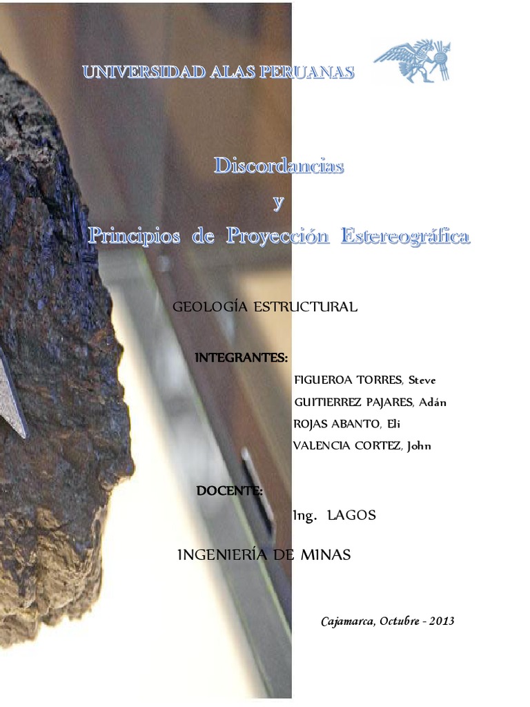 Discordancia Angular en Geología | PDF | Estrato | Geometria plana)