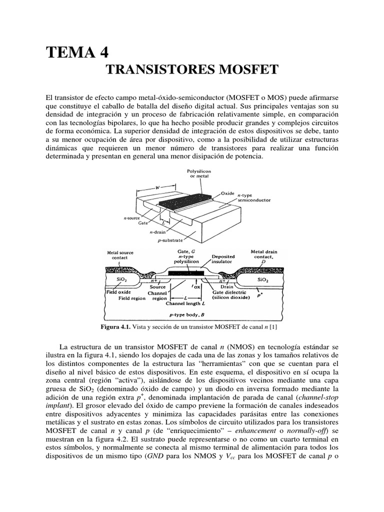 Tema Mosfet | PDF | Mosfet | Transistor