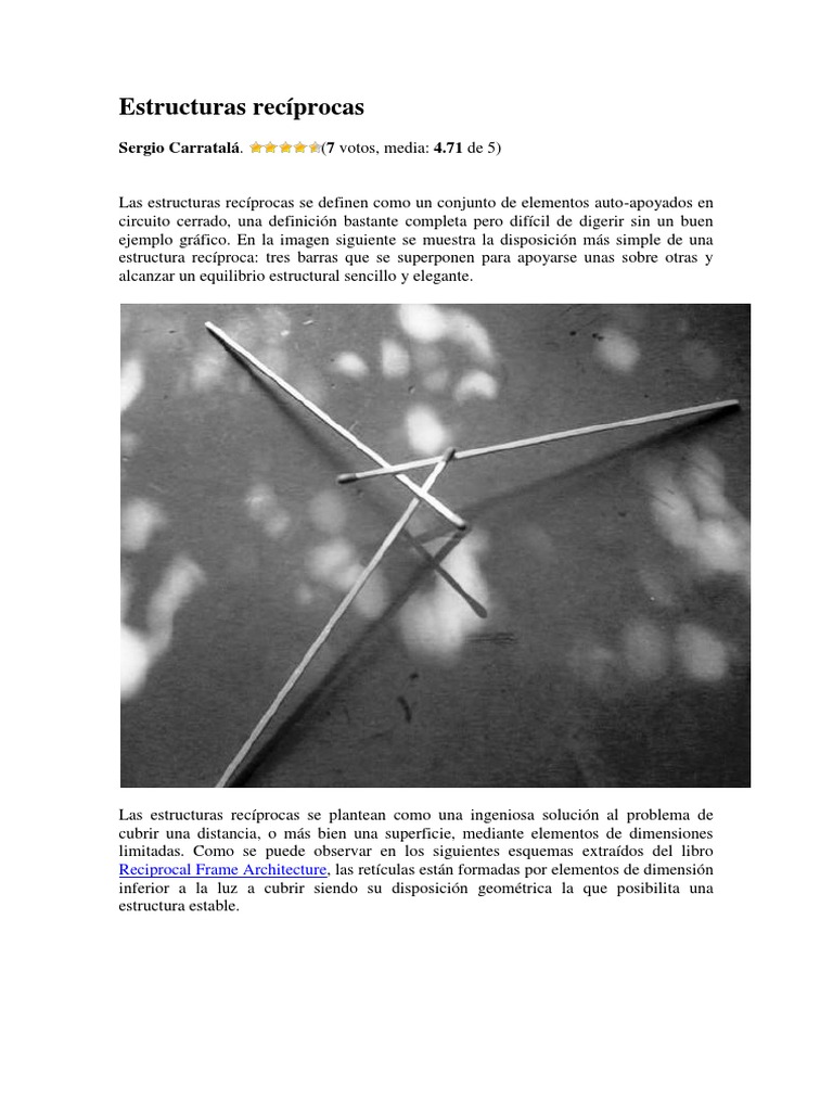 Estructuras Recíprocas | PDF | Sectores Economicos | edificio