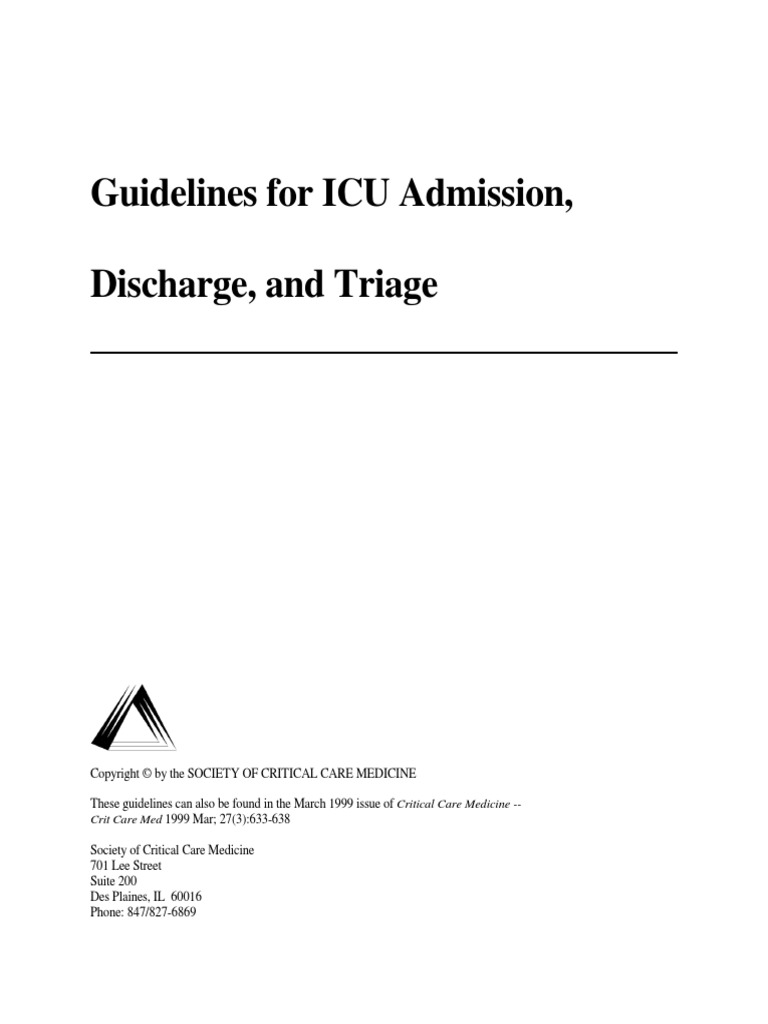 ICU Admission | PDF | Science & Mathematics