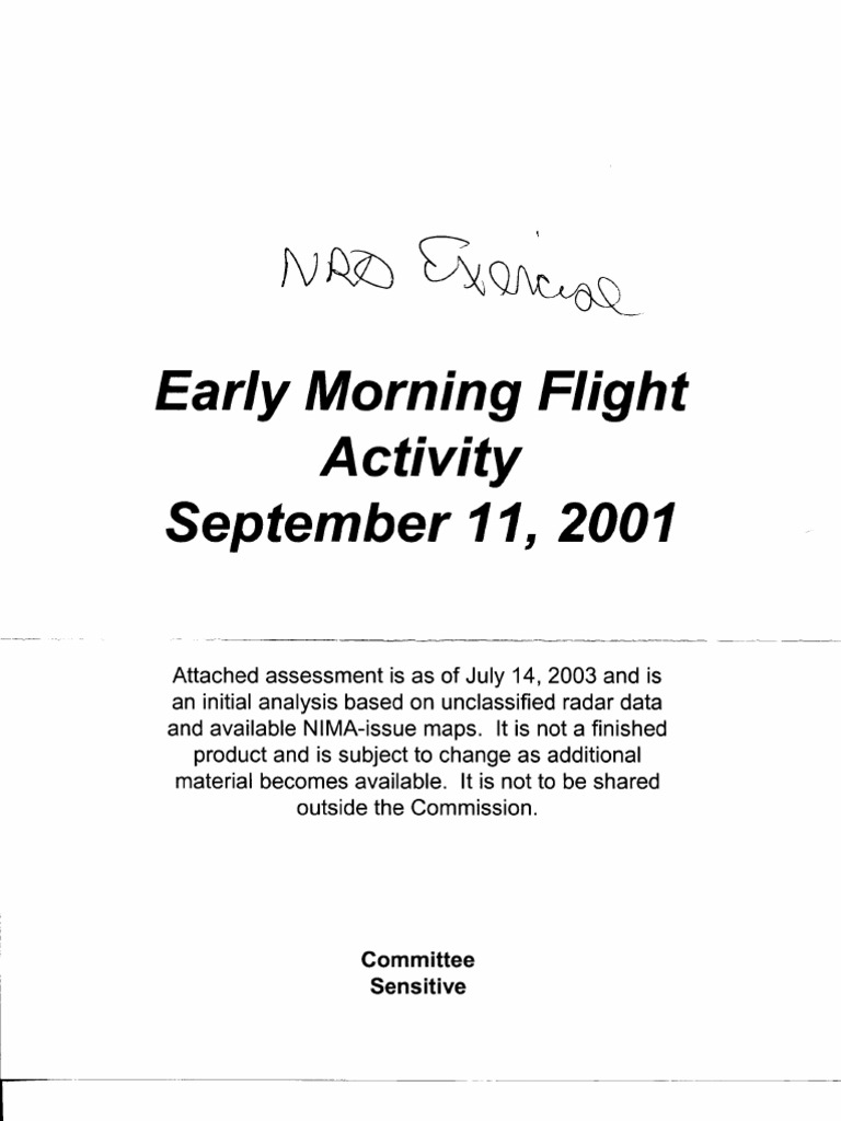 T8 B16 Misc Work Papers FDR - NRO Exercise - Plane Crash Into Building ...