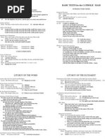 Catholic Mass Order of Service | PDF | God The Father | Glory (Religion)