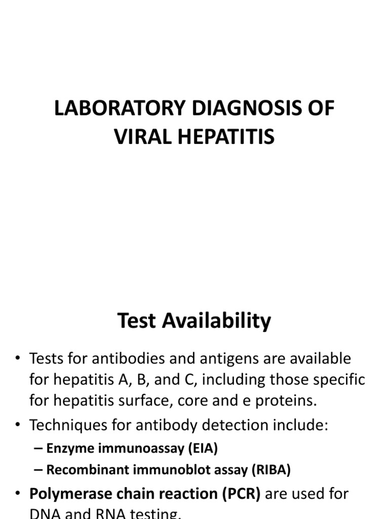 Hep ABC - Lab Diagnosis | PDF | Hepatitis B | Elisa