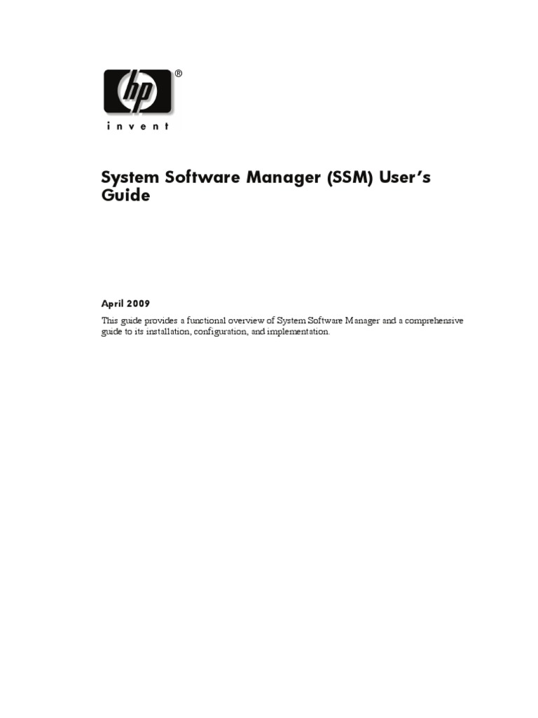 SSM Users Guide | PDF | Command Line Interface | Bios