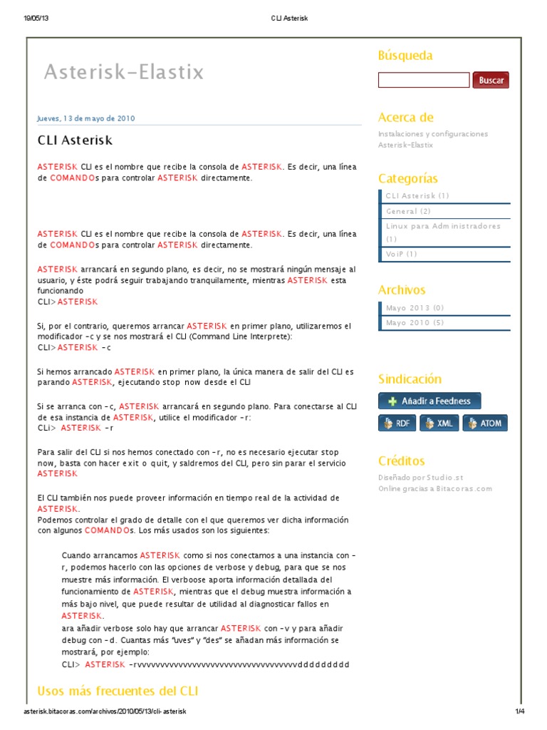 CLI Asterisk | PDF | Telecomunicaciones | Telefonía