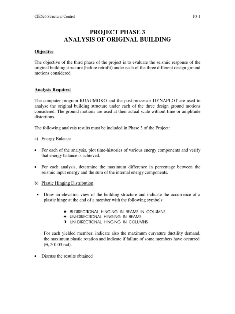 Project Phase 3 Analysis of Original Building: Objective | PDF ...