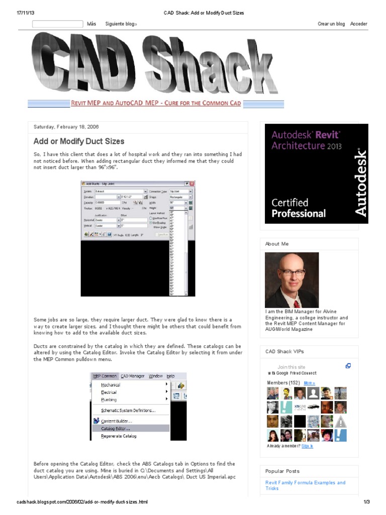CAD Shack - Add or Modify Duct Sizes | PDF | Autodesk Revit | Auto Cad