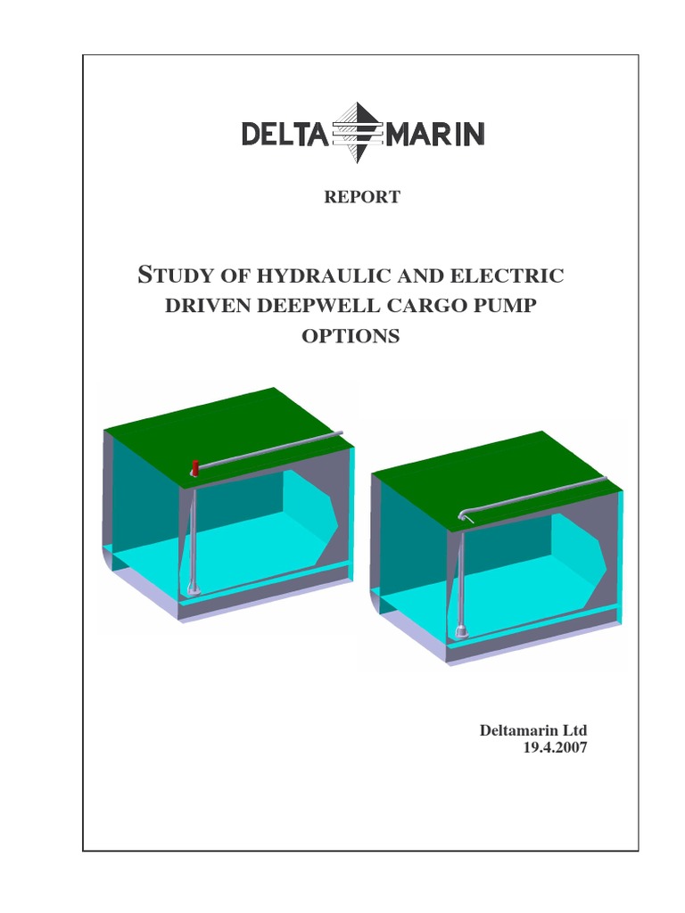 Deepwell Cargo Pump System Study | PDF | Pump | Engines