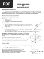 Class XI Notes On Projectile Motion | PDF | Projectiles | Force