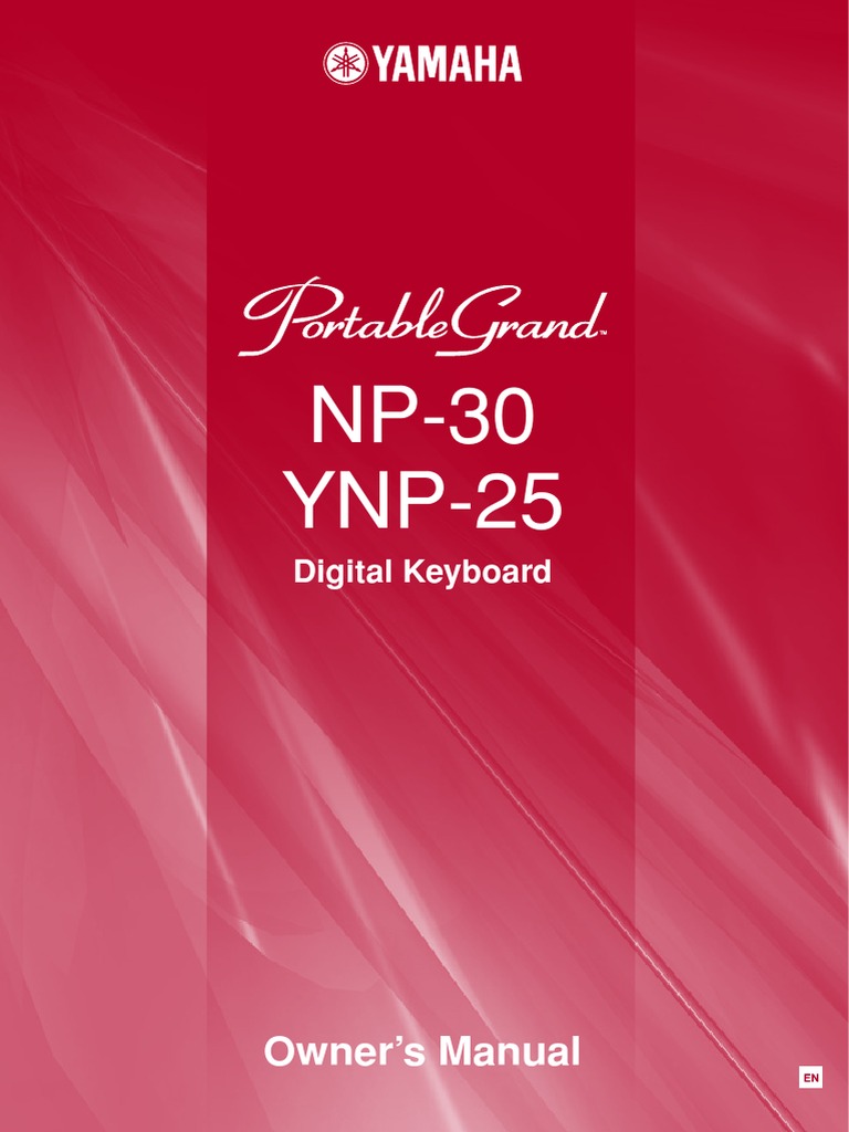 Yamaha NP30 Manual | PDF | Piano | Pitch (Music)