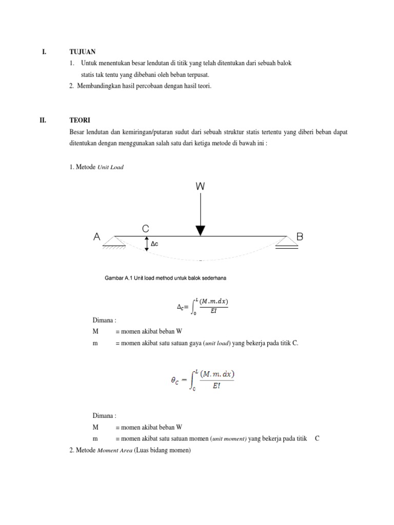 Metode Pengukuran Lendutan Balok Statis | PDF | Sains & Matematika