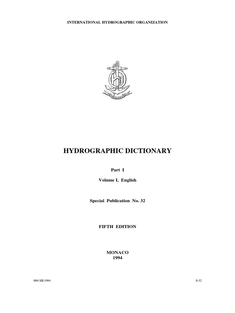 Hydrographic Dictionary | PDF | Altimeter | Azimuth