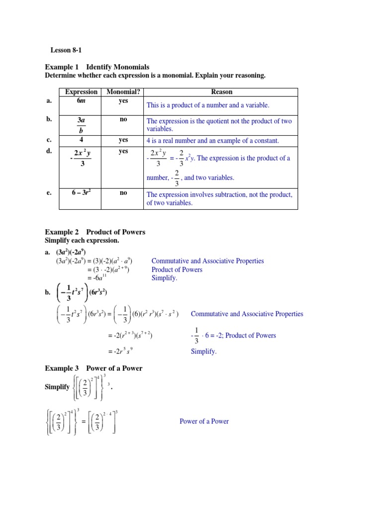 Math Lesson 8 - 1 PDF | PDF