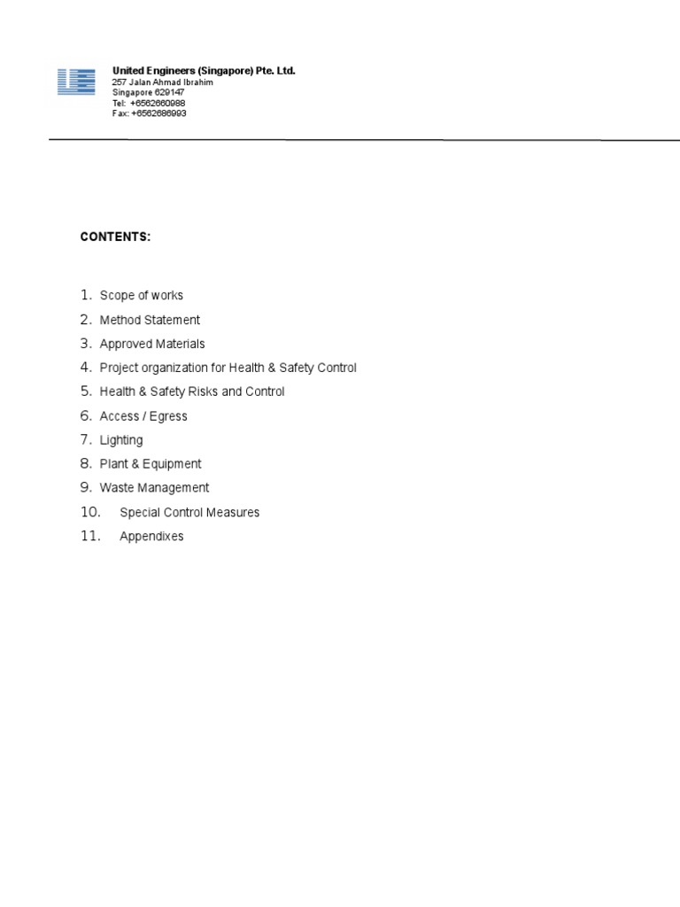 Method Statement For Testing And Commissioning Of Lightning Protection