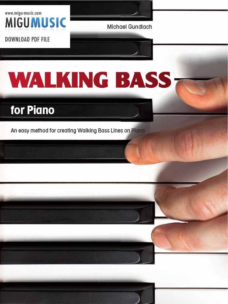 Walking Bass For Piano Preview | PDF
