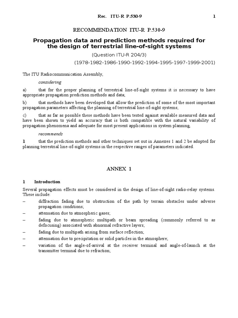 Line-of-Sight System Planning Guide | PDF | Nature