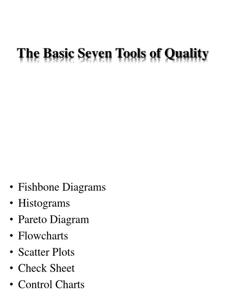 7 Quality Tools | PDF | Scientific Modeling | Computing And Information Technology