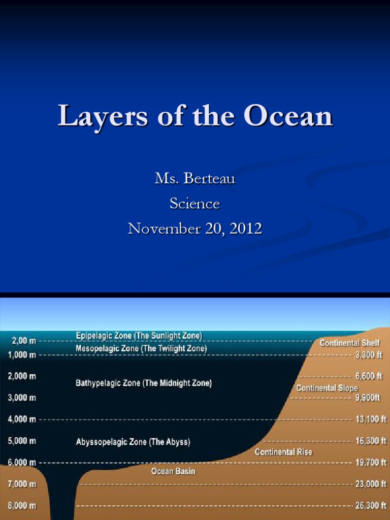 Layers of The Ocean | PDF | Oceans | Oceanography