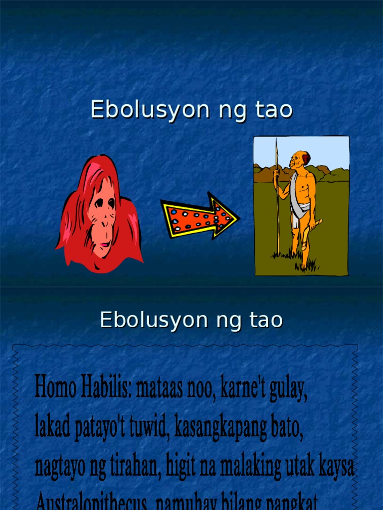 Ebolusyon NG Tao | PDF