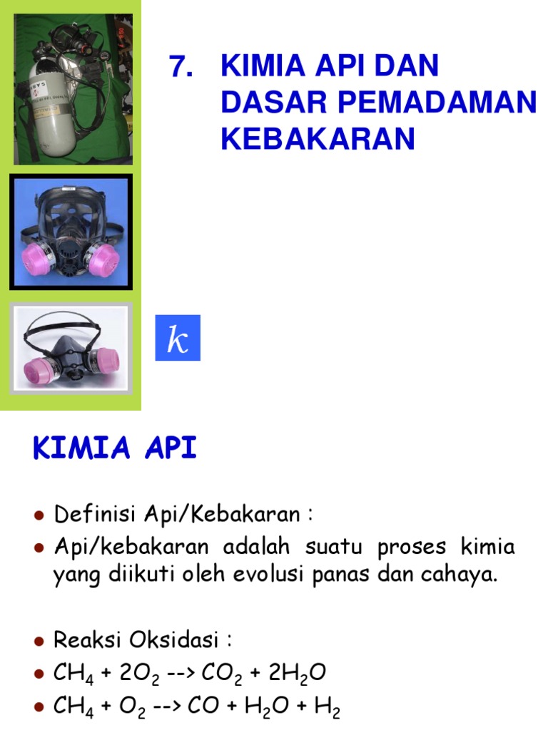 Kimia Api & Dasar Pemadaman Kebakaran | PDF