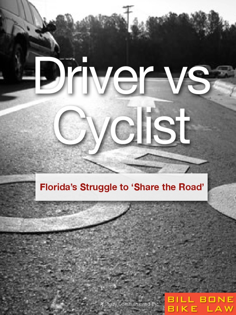 Whitepaper Drivers Vs Cyclists Floridas Struggle To Share The Road ...