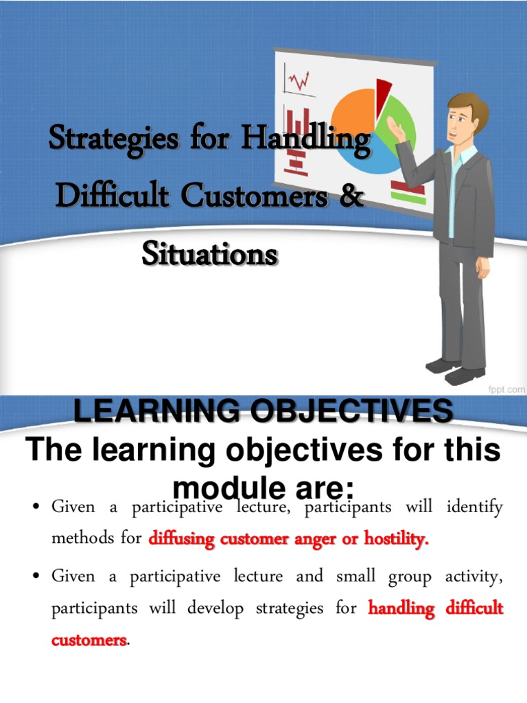 Strategies for Managing Difficult Customers | PDF | Anger | Nonverbal ...