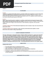 Endangered Extinct Lesson Plan | PDF | Extinction | Microsoft Power Point