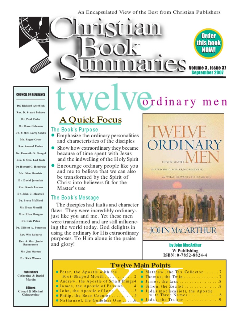 12 Ordinary Men | PDF | John The Baptist | Christianity