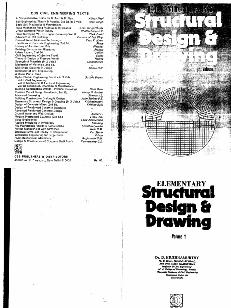 Structural Design & Drawing Volume 1 by Dr. D Krishnamurthy | PDF