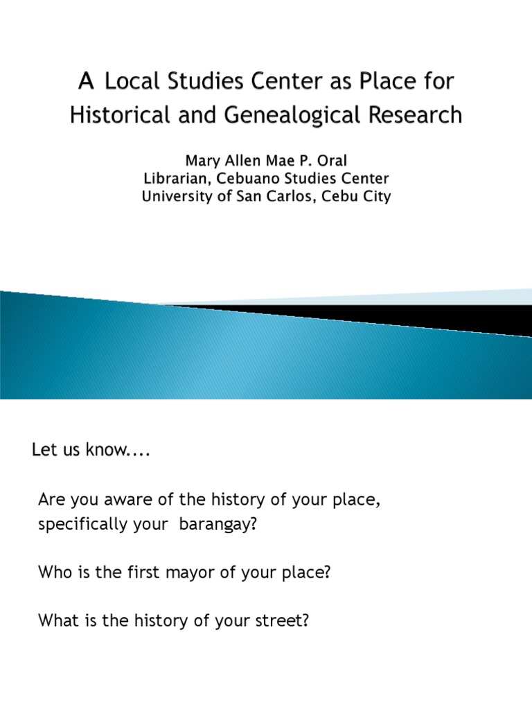 Cebuano Studies Center Overview | PDF | Cebu | Libraries