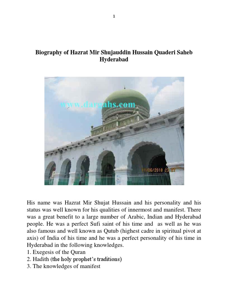 The Biography of Hazrat Qutub-Ul - Hind Hyderabad | PDF | Sufism | Muhammad