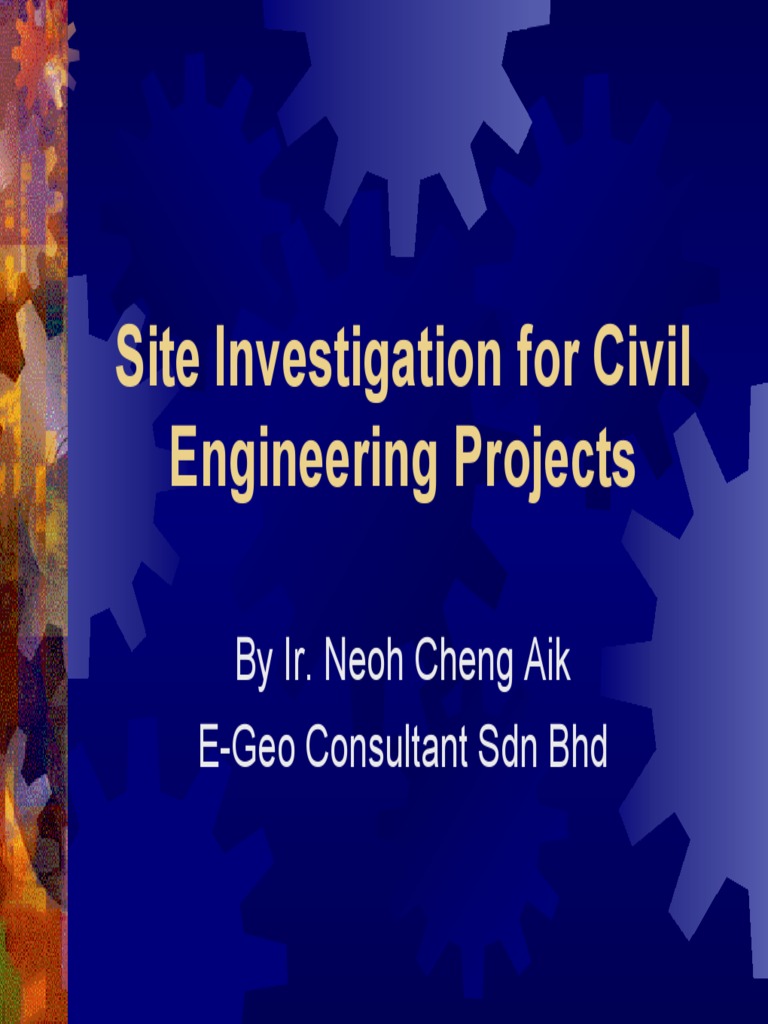 Site Investigation in Civil Engineering | PDF | Geotechnical ...